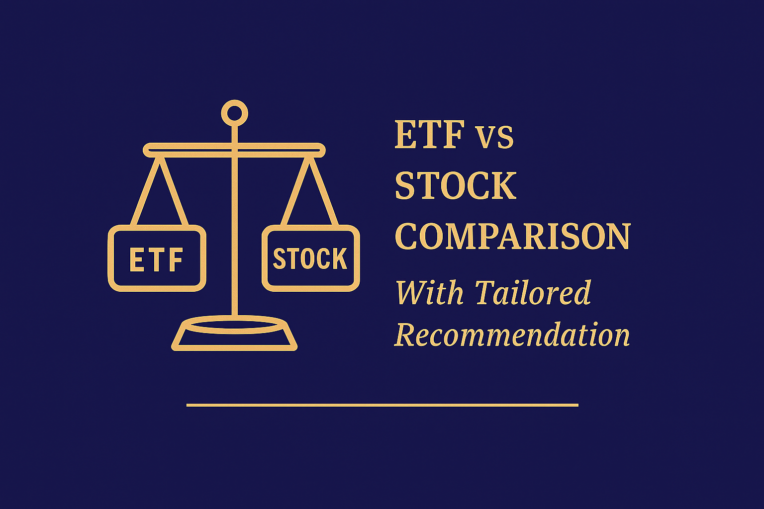 ETF vs Stock Comparison with Tailored Recommendation – Ava Store